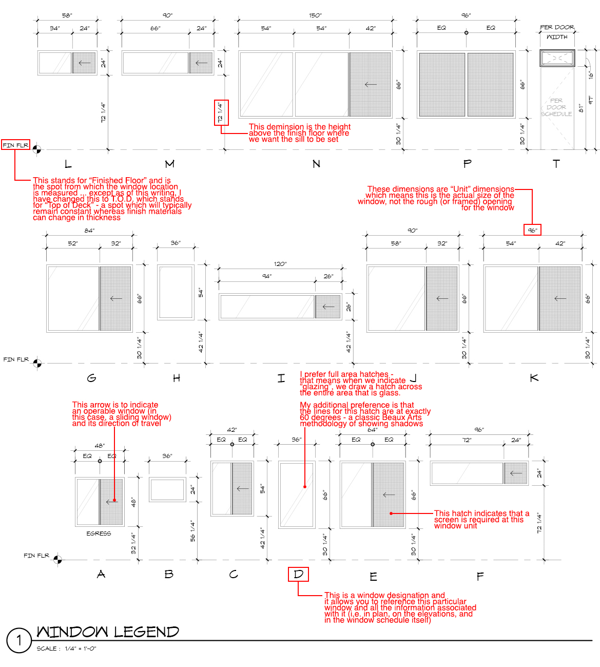 Architectural Graphics 101 - Window Schedules Architectural Graphics 101 - Window Schedules